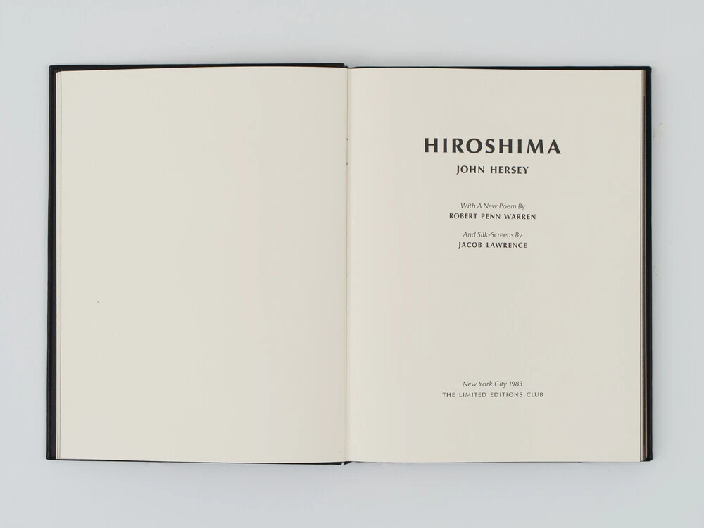 Hiroshima (complete portfolio of prints by Jacob Lawrence. Includes ...